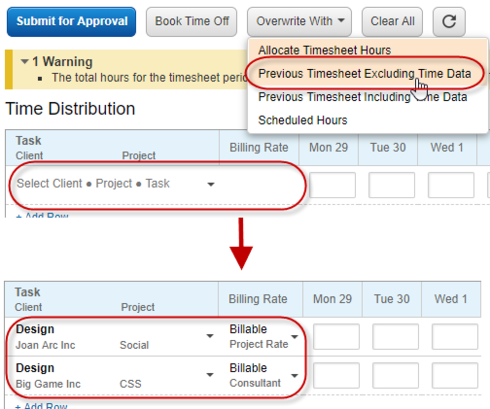 Replicon Community - Selecting projects and tasks in your timesheet